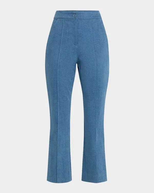Veronica Beard Kimra Cropped Denim Pants