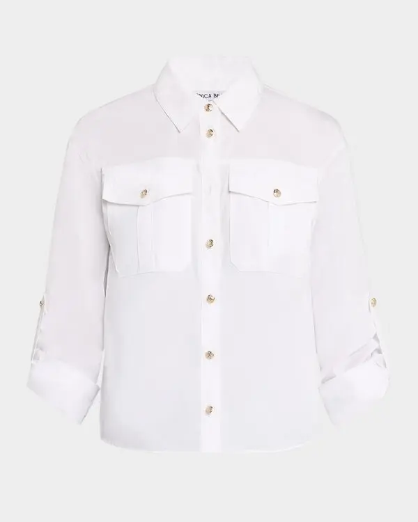 Veronica Beard Catriona Button-front Shirt