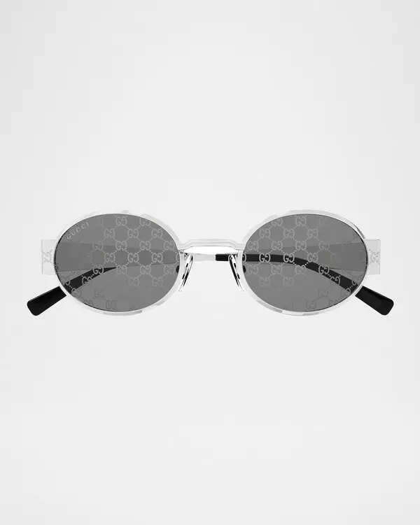 Gucci Monogram Round Sunglasses