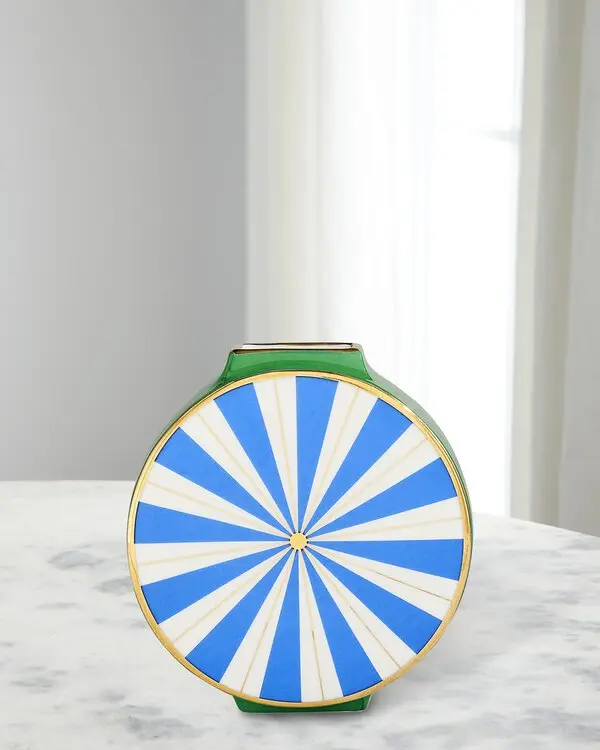 Jonathan Adler Portofino Circle Vase 5 - Bluegreen