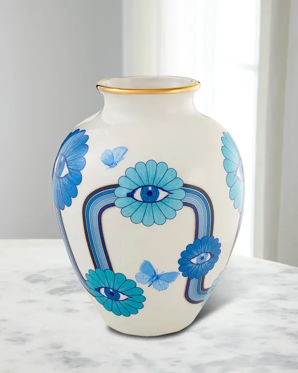 Jonathan Adler Druggist Urn Vase 10.5 - Bluewhite