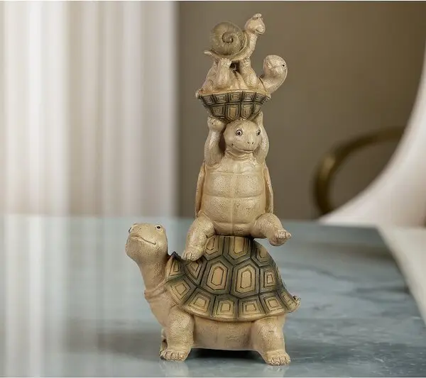 YOUNG'S INC. Young's Resin Turtle Tabletop Decor