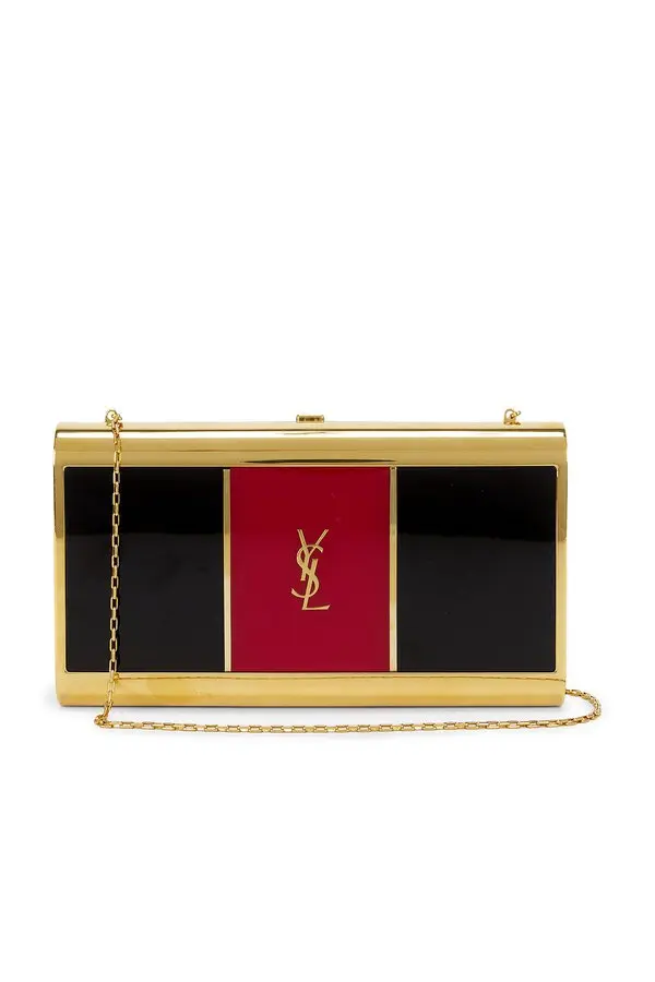 Saint Laurent Minaudiere Bag - Black & Red