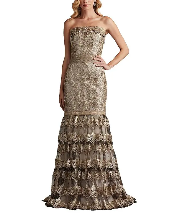 Tadashi Shoji Abey Embroidered Gown