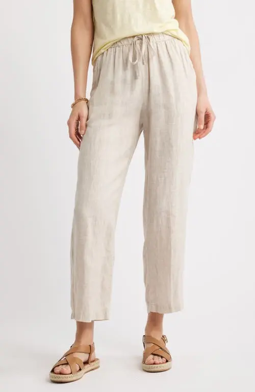Caslon Easy Straight-leg Linen Pants