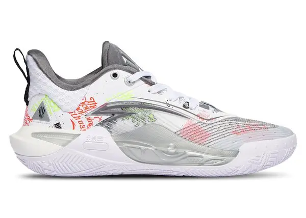 ANTA Kai 1 Speed Athletic Sneakers - White/red/grey