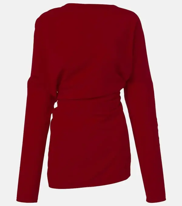 Proenza Schouler Keegan Gathered Top - Red
