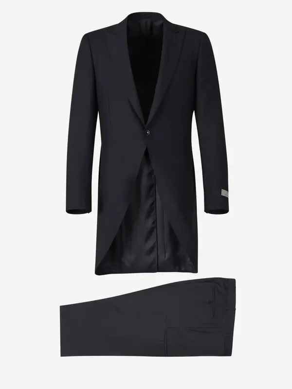 Canali Plain Wool Suit