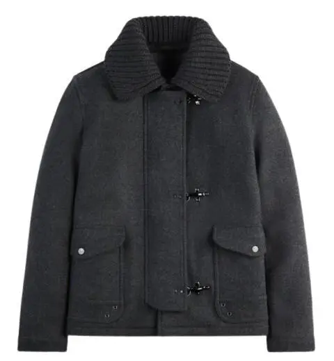 FAY Jacket With Knitted Collar - Multicolor