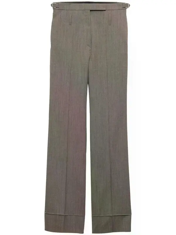 Prada Belted Trousers - Neutrals