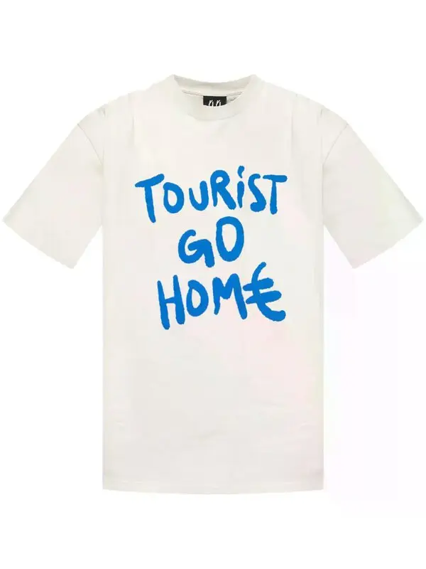 44 LABEL GROUP Slogan-print T-shirt - White