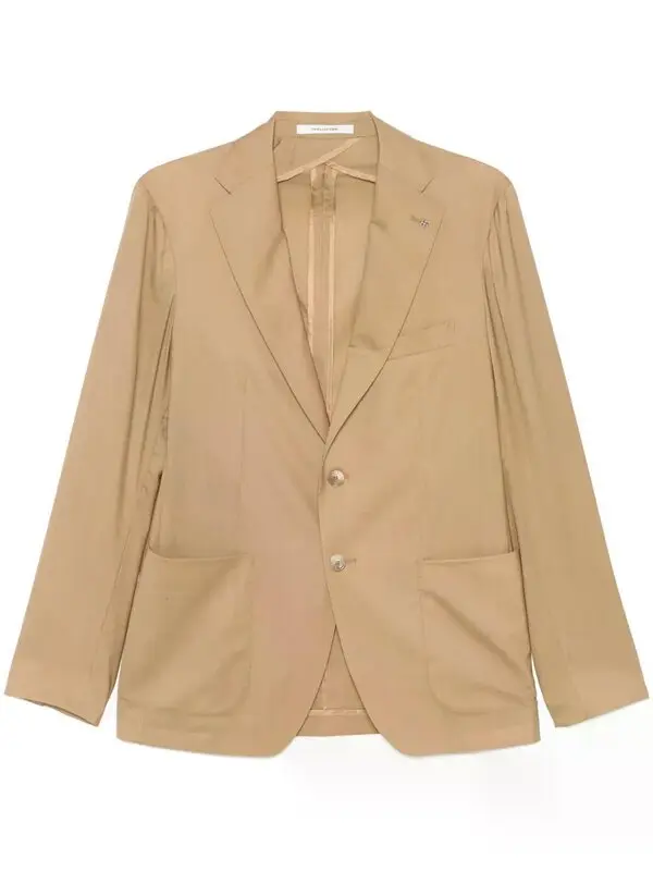 Tagliatore Brooch-detail Blazer - Brown