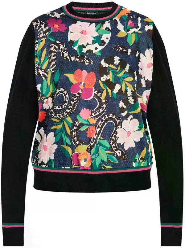 Kate Spade New York Lunar New Year Snake Print Sweater