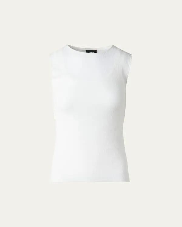 Akris Structured Double-layer Knit Top