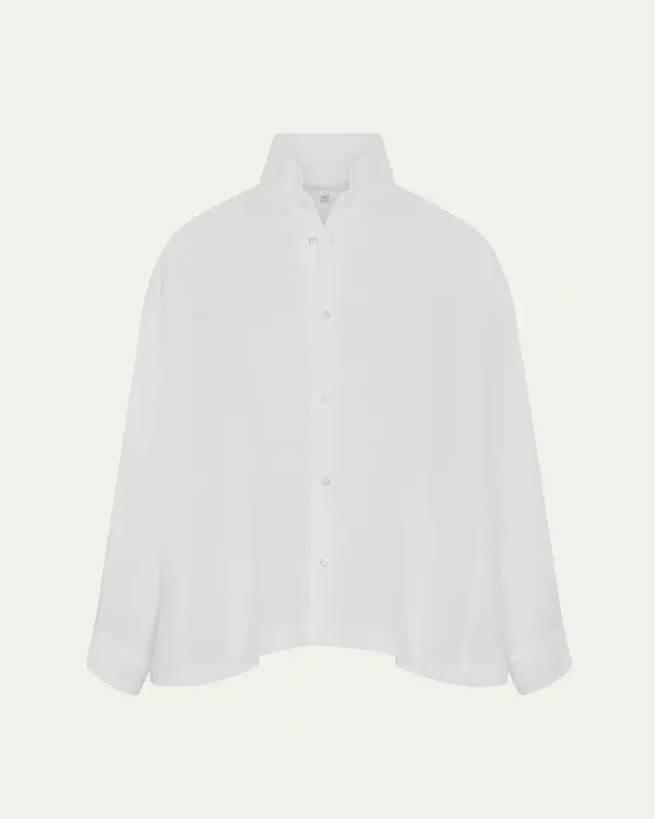 Eskandar Caucasus Shirt With Notch Collar