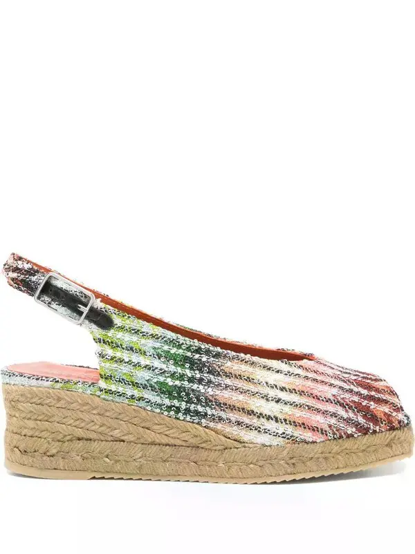 Missoni 60mm Zigzag Espadrilles - Green