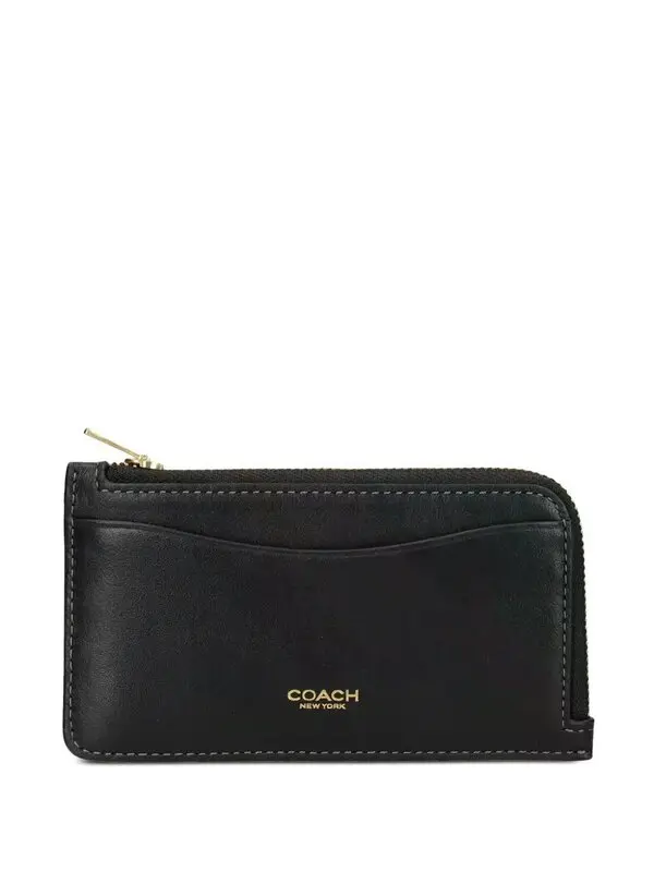 Coach Leather Wallet - Black