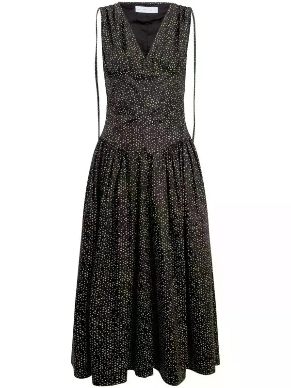 Proenza Schouler White Label Clayton Midi Dress - Black