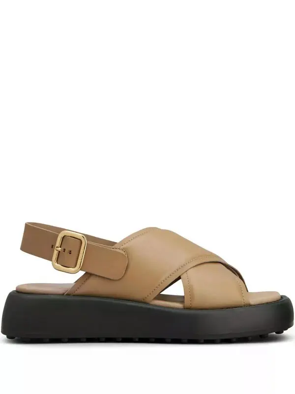 TOD'S Leather Sandals - Neutrals