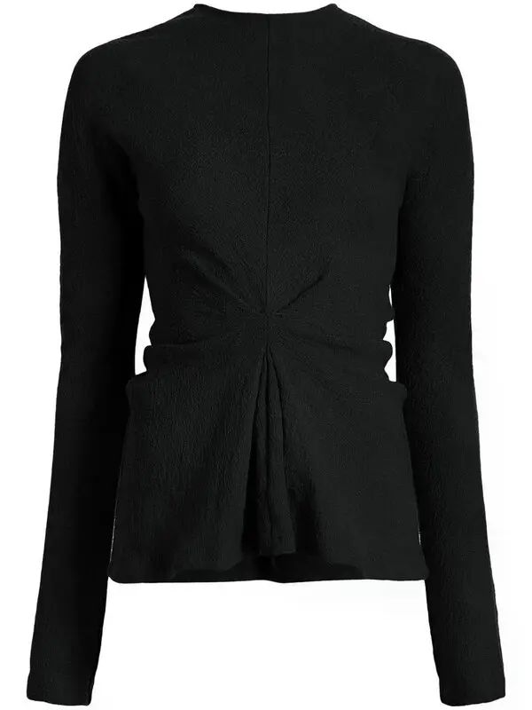 Proenza Schouler White Label Heather Knitted Top - Black