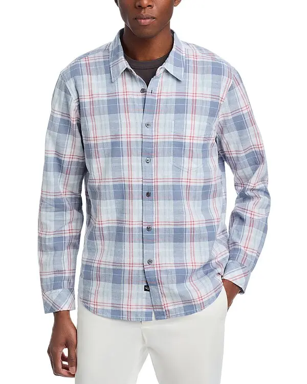 Rails Clyde Printed Button Front Shirt - Legacy Blue