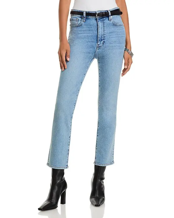 FRAME The Pencil High-rise Ankle Slim Jeans - Springs