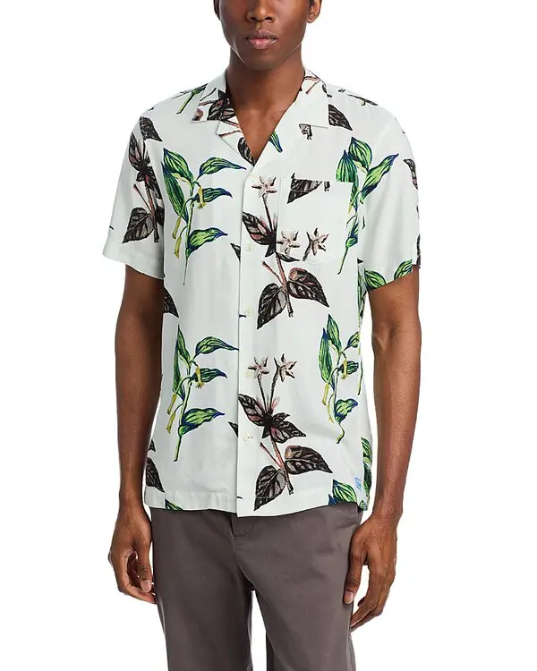 Scotch & Soda Regular Fit Short Sleeve Button Up Shirt
