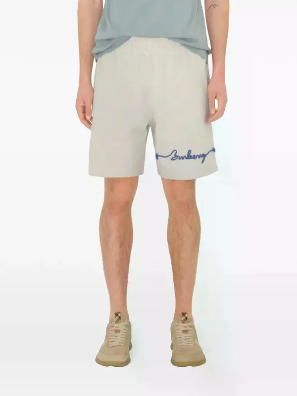 Burberry Knot-print Cotton Shorts