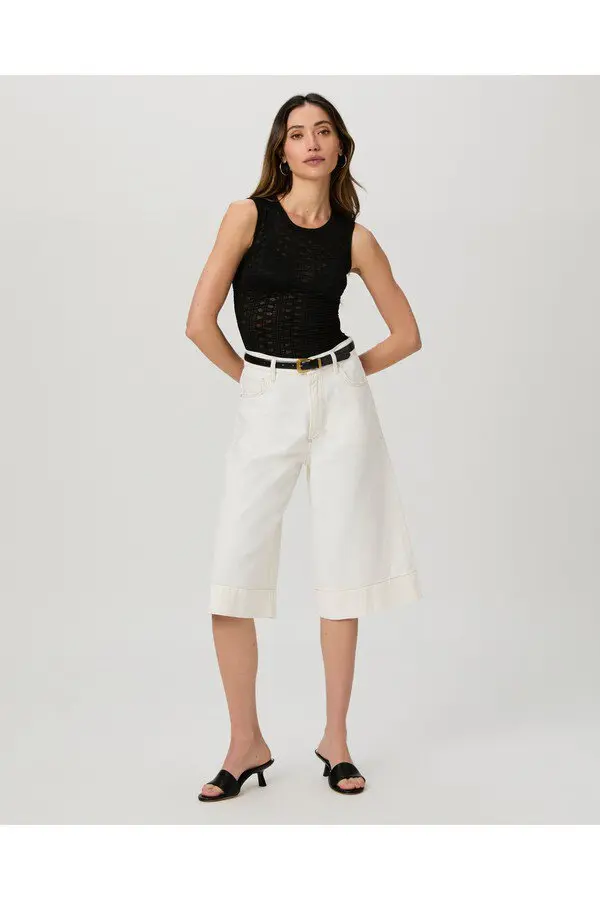 Paige Eva Gaucho Wide Leg Jean
