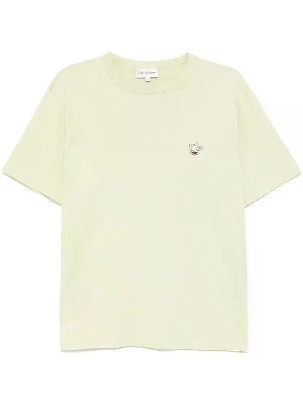 CAFÉ KITSUNÉ Barista Fox Patch Relaxed T-shirt