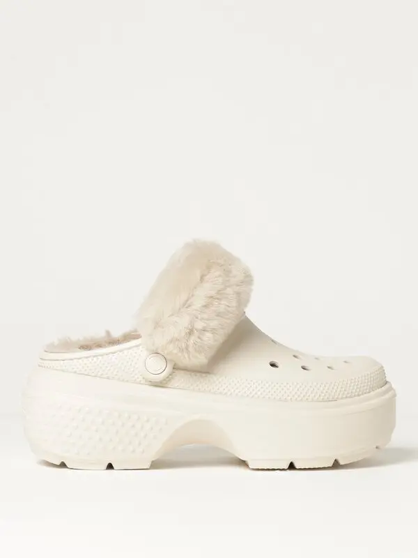 CROCS Flat Shoes - Yellow Cream
