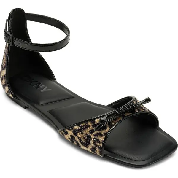 Dkny Dazey Ankle Strap Sandal - Natural/ Blk