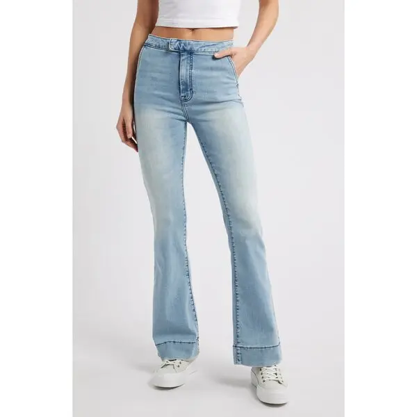 HIDDEN JEANS High-waist Flare Jeans - Light Wash