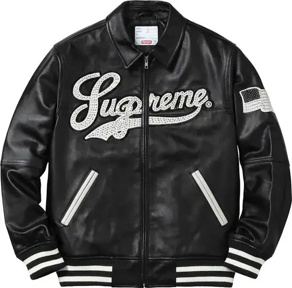 Supreme Ponyhair Varsity Jacket 