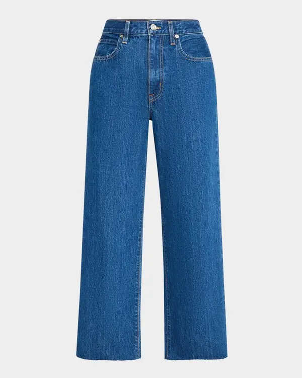 SLVRLAKE Grace Cropped Wide Leg Jeans