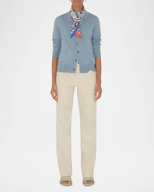 Burberry Check-print Skinny Scarf