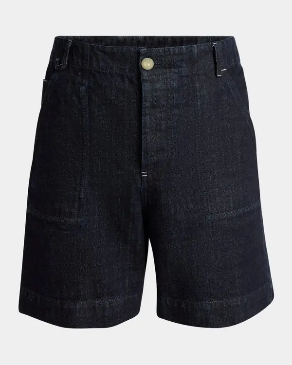 Jacquemus De-nimes Denim Bermuda Shorts - Dark Navy