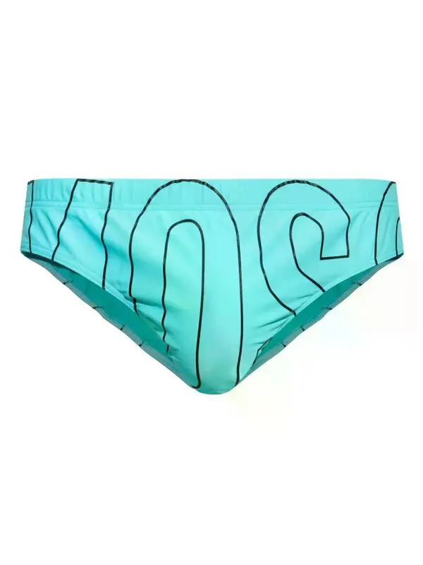 Moschino Logo Print Swimming Trunks