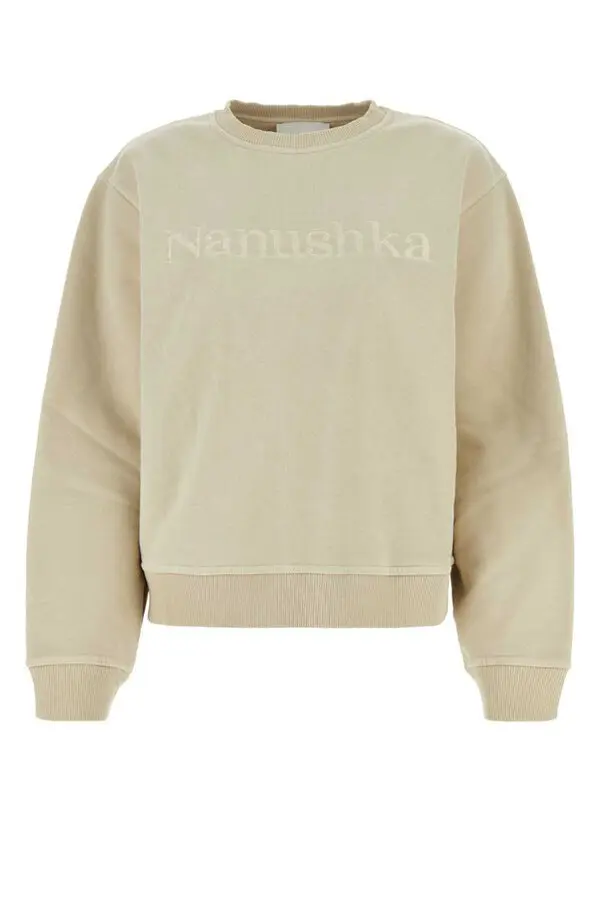 Nanushka Cotton Sweatshirt - Beige O Tan
