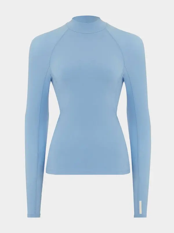 Hunza G Miley Upf 50+ Top - Cornflower Blue