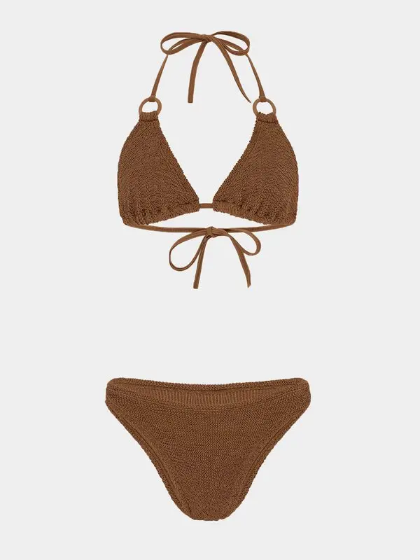 Hunza G Eva Bikini - Metallic Cocoa