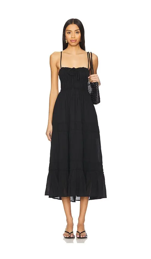 Free People X Taking Sides Maxi Dress - Black
