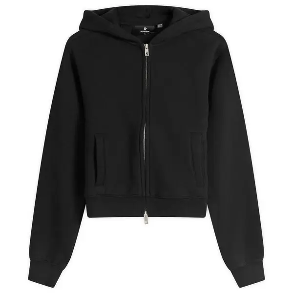 REPRESENT Owners Club Slim Fit Zip Sweatshirt - Jet Black
