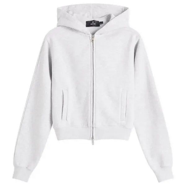 REPRESENT Owners Club Slim Fit Zip Sweatshirt - Grey Marl