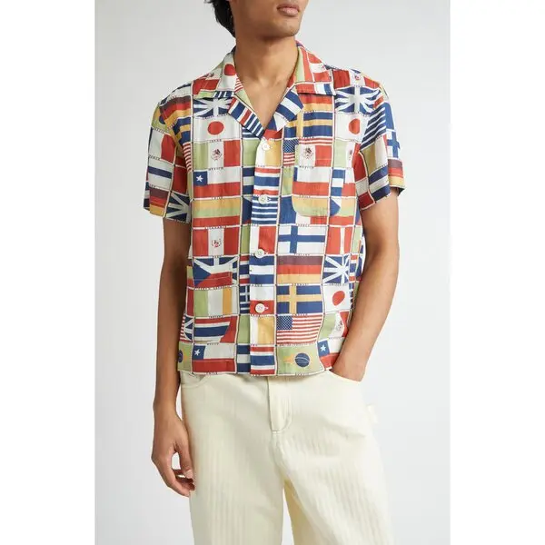 BODE International Linen Camp Shirt - Multicolor