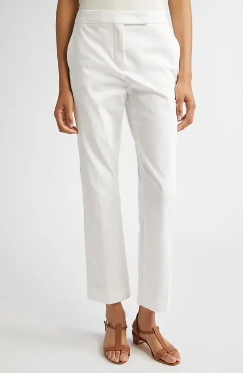 Max Mara Okra Ankle Pants - White