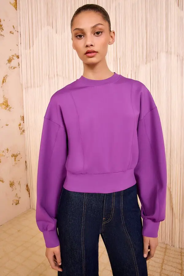 Ulla Johnson Axel Long Sleeve Top - Thistle