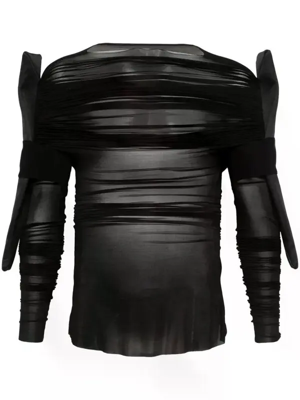 Rick Owens Draped-detailing T-shirt
