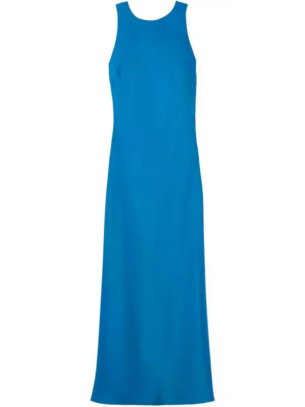 Claudie Pierlot Open-Back Maxi Dress In Blue - 30% Off | Editorialist