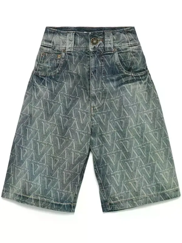 Vaquera Logo Print Shorts